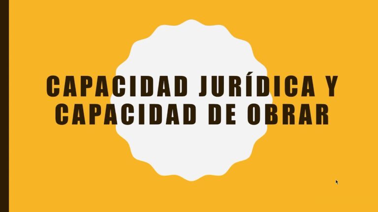 Diferencias entre la capacidad de obrar y la capacidad jurídica ...