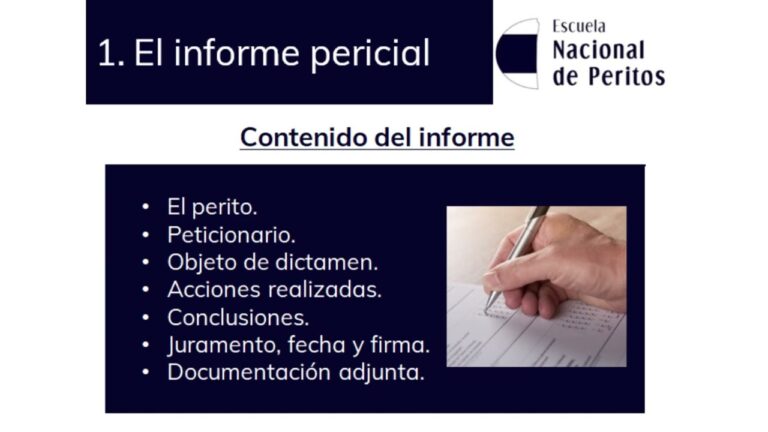 Informe pericial de daños: estructura y contenido - Caludia Manas